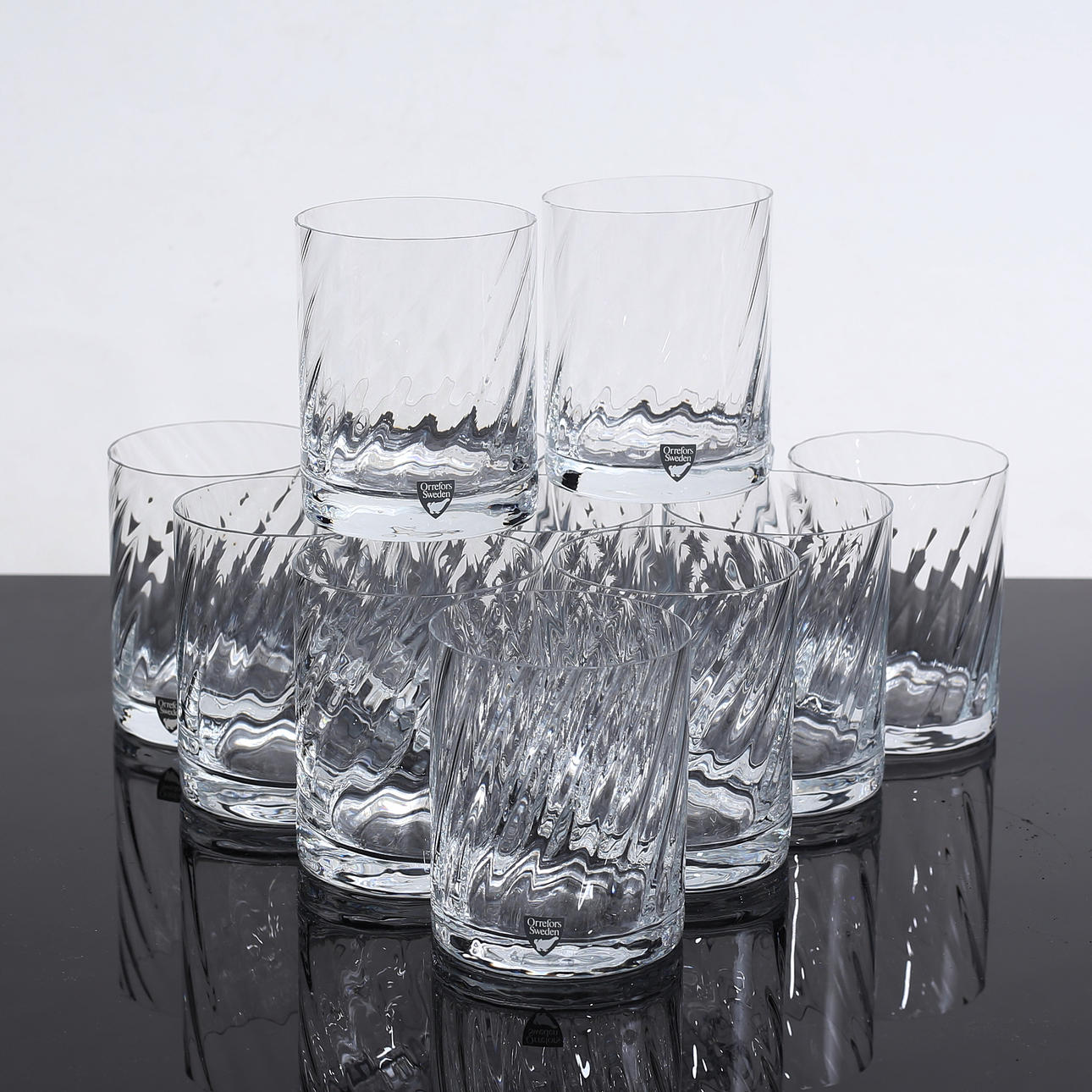 GUNNAR CYREN. lasi, 12 kpl, ”Helena”, Orrefors. Lasi - Käyttölasi ...