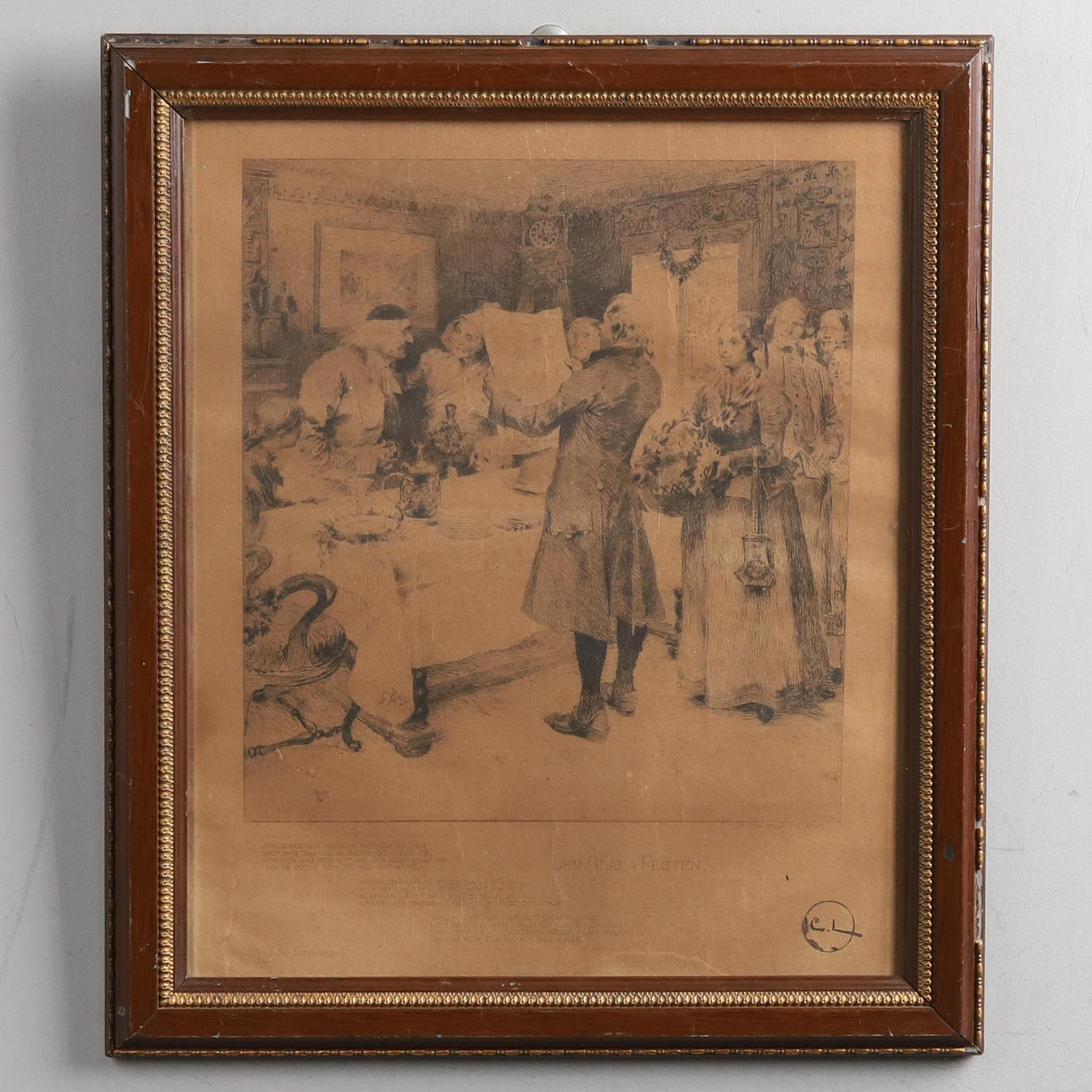 AFTER CARL LARSSON. REPRODUCTION IN LITHOGRAPHY, “The Merry Party ...