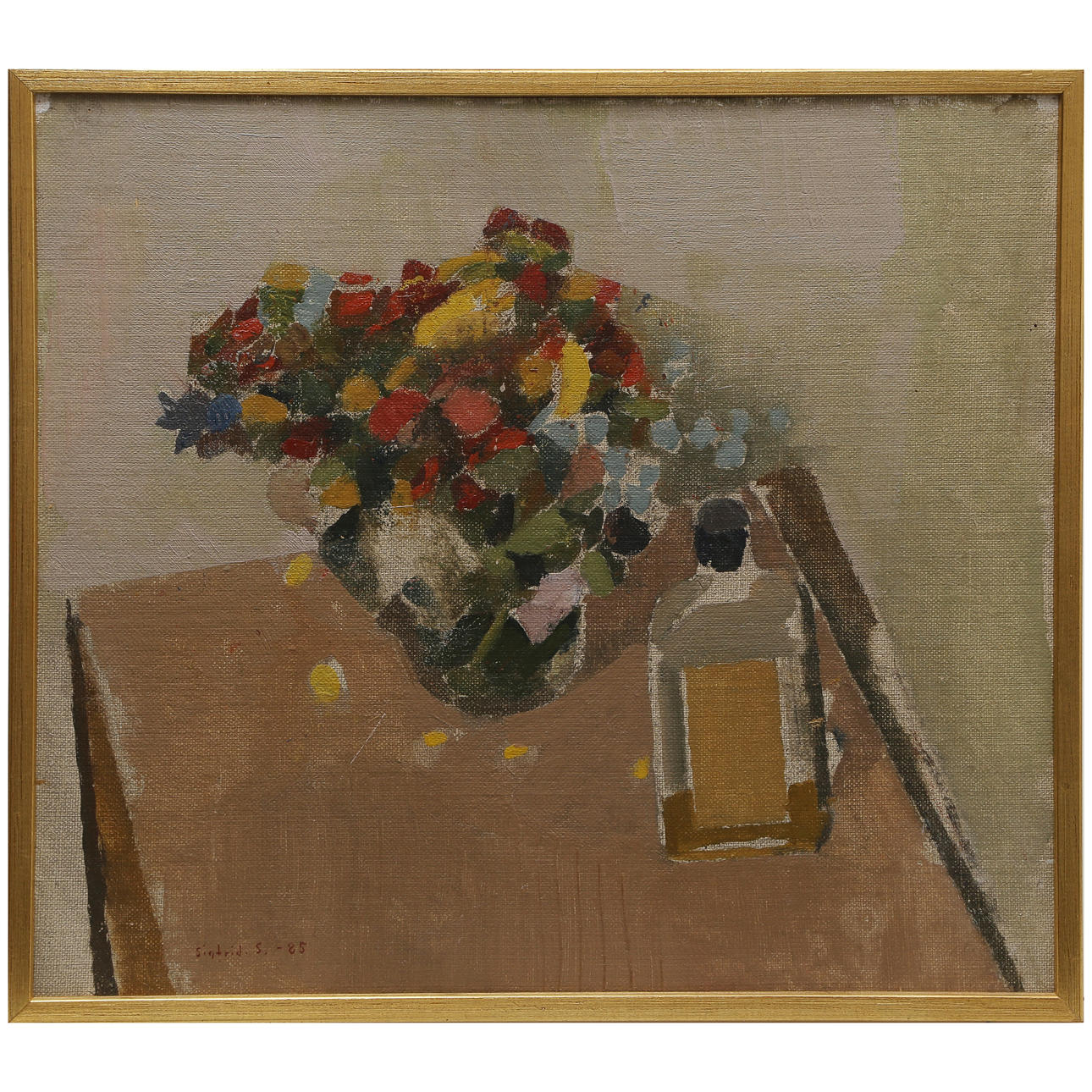 SIGFRID SÖDERGREN. (1920-2000) OIL ON CANVAS “STILL LIFE” SIGNED, DATED ...