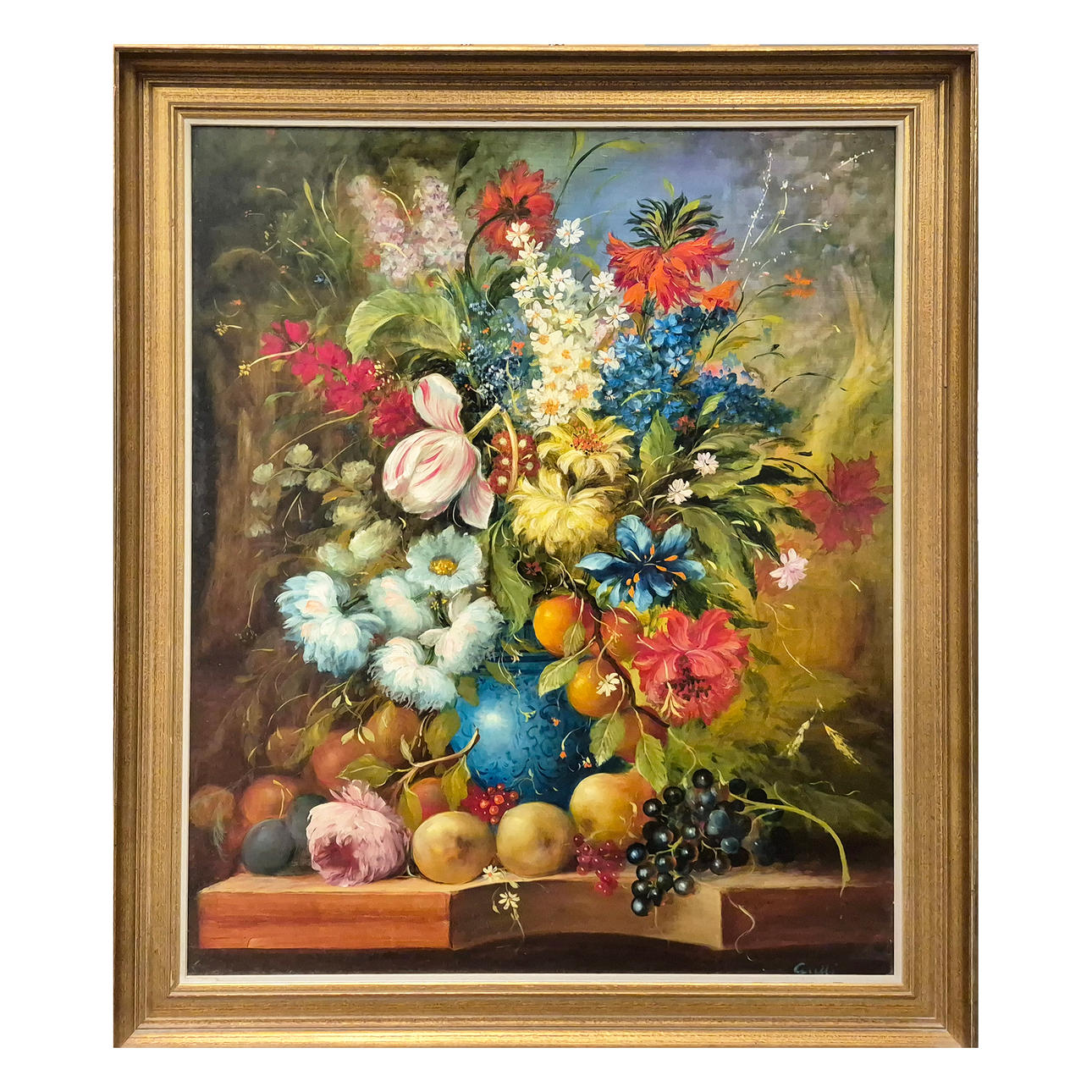EMERIA DE GALLI. STILL LIFE WITH FLOWERS AND FRUIT. Art - Paintings ...