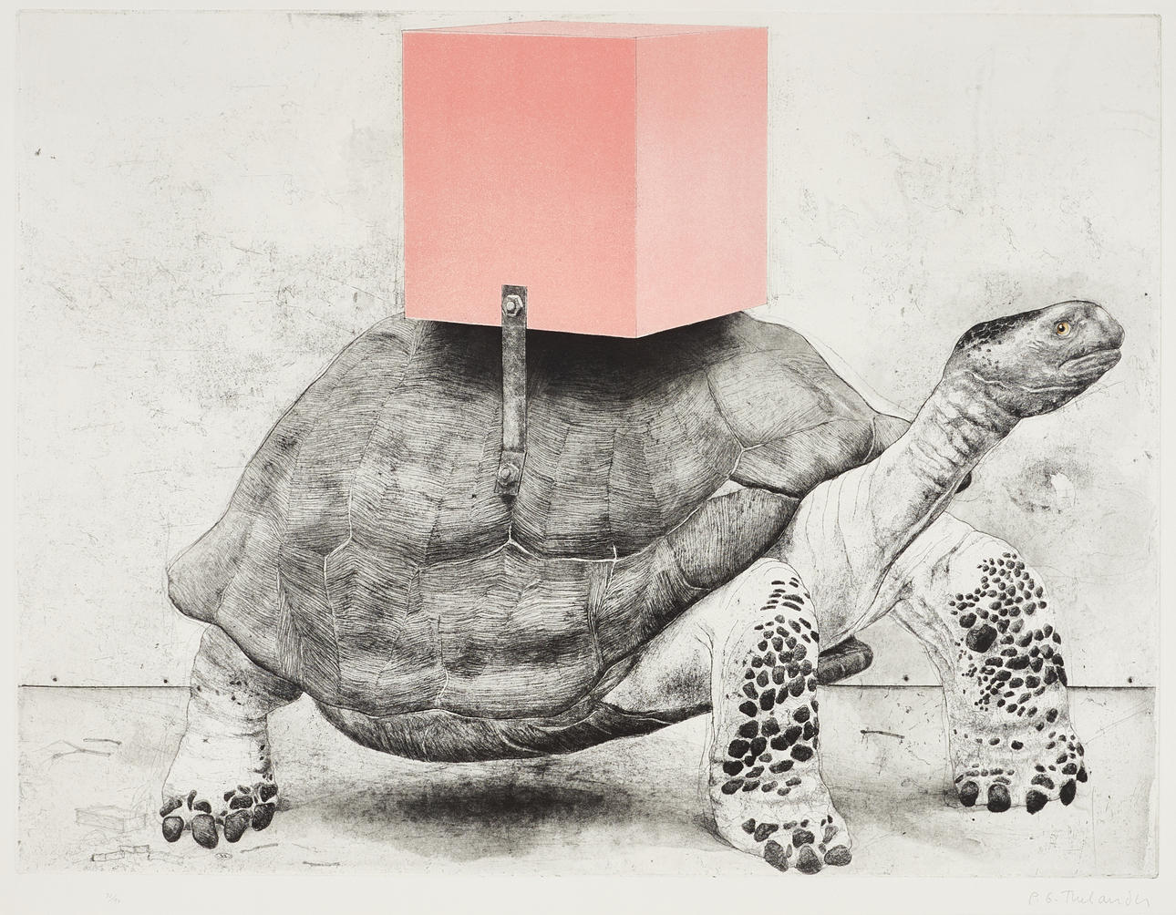 PÄR GUNNAR THELANDER, (1936-1996) "Sköldpadda I", signerad P.G ...