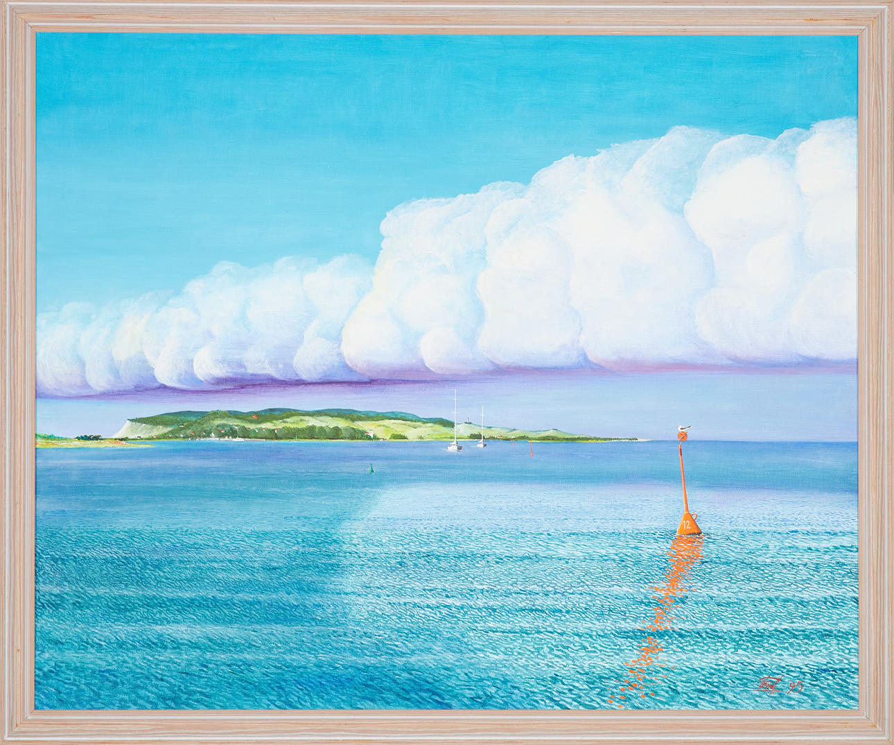 THORALF BEHRENS. “Nach Hiddensee II”, oil on canvas, signed and dated ...