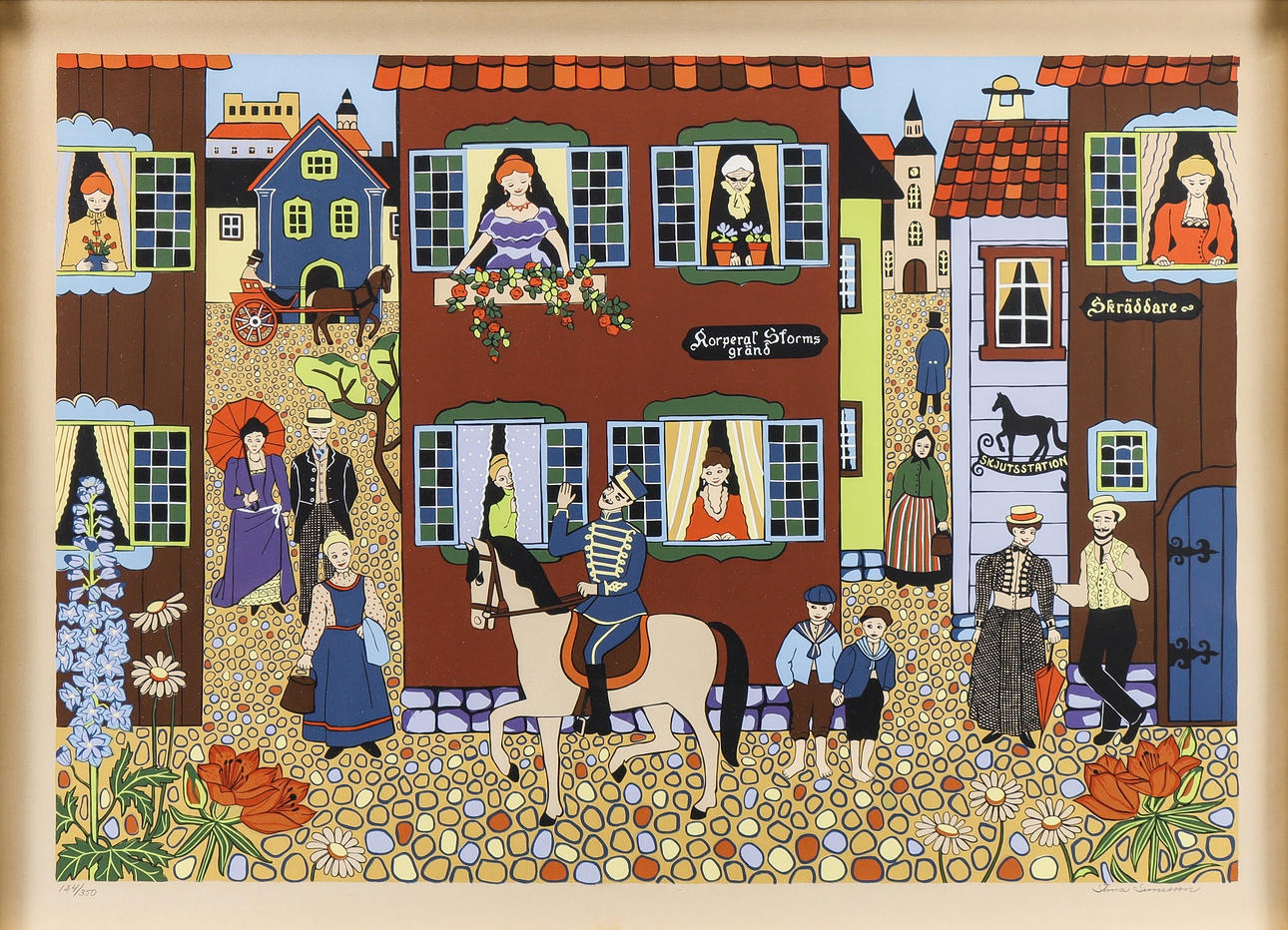 STINA SUNESSON litografi 124/350, signerad. Konst - Grafik - Auctionet