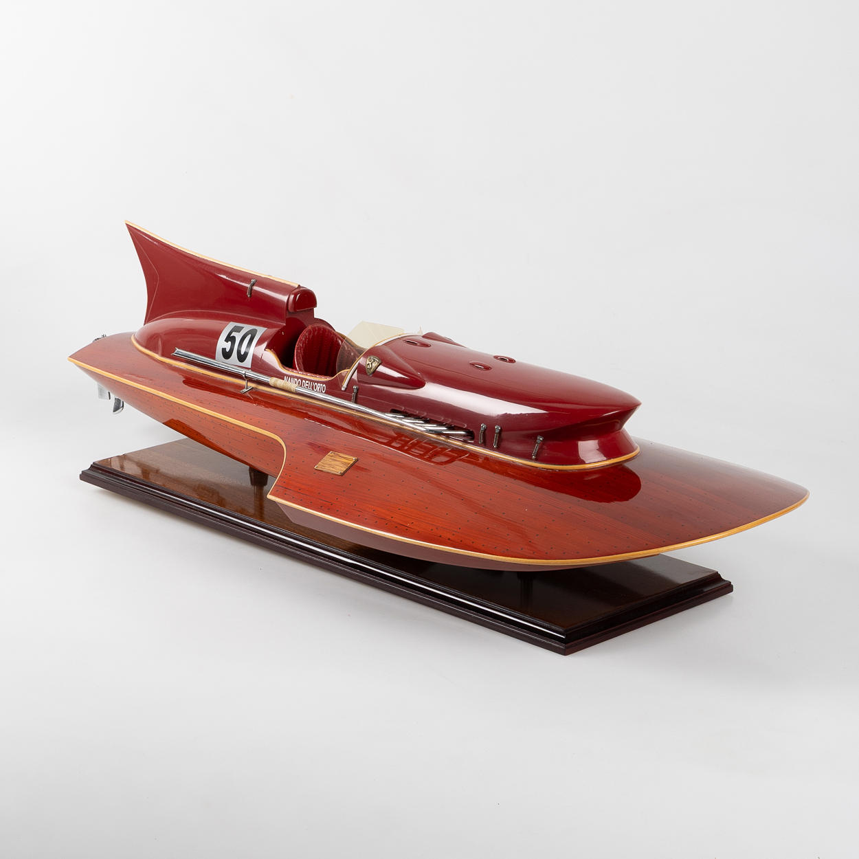 A Ferrari Nando Dell'Orto model boat, second half of the 20th century ...