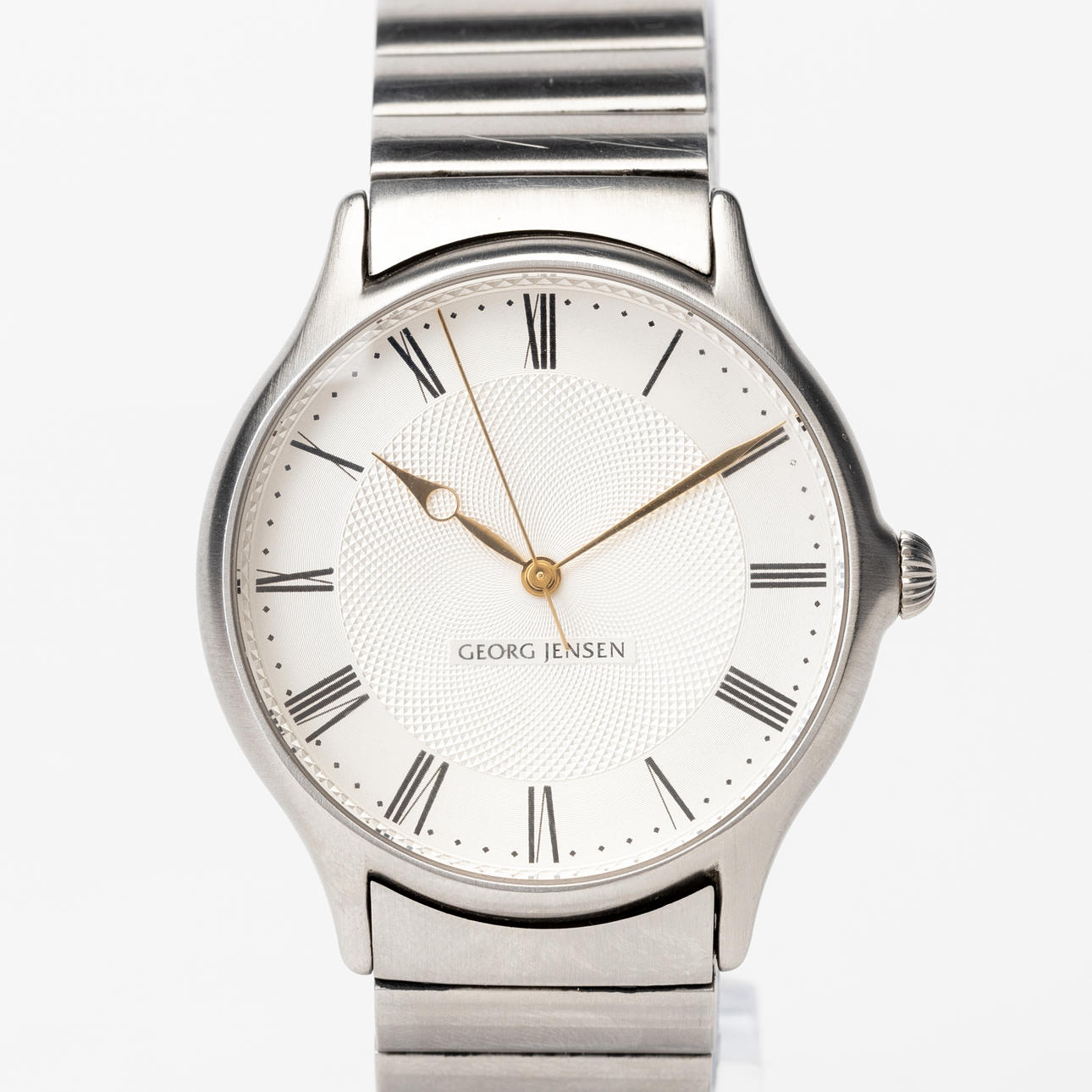GEORG JENSEN. Armbandsur, modell 381, design Bo Bonfils, quartz, stål ...