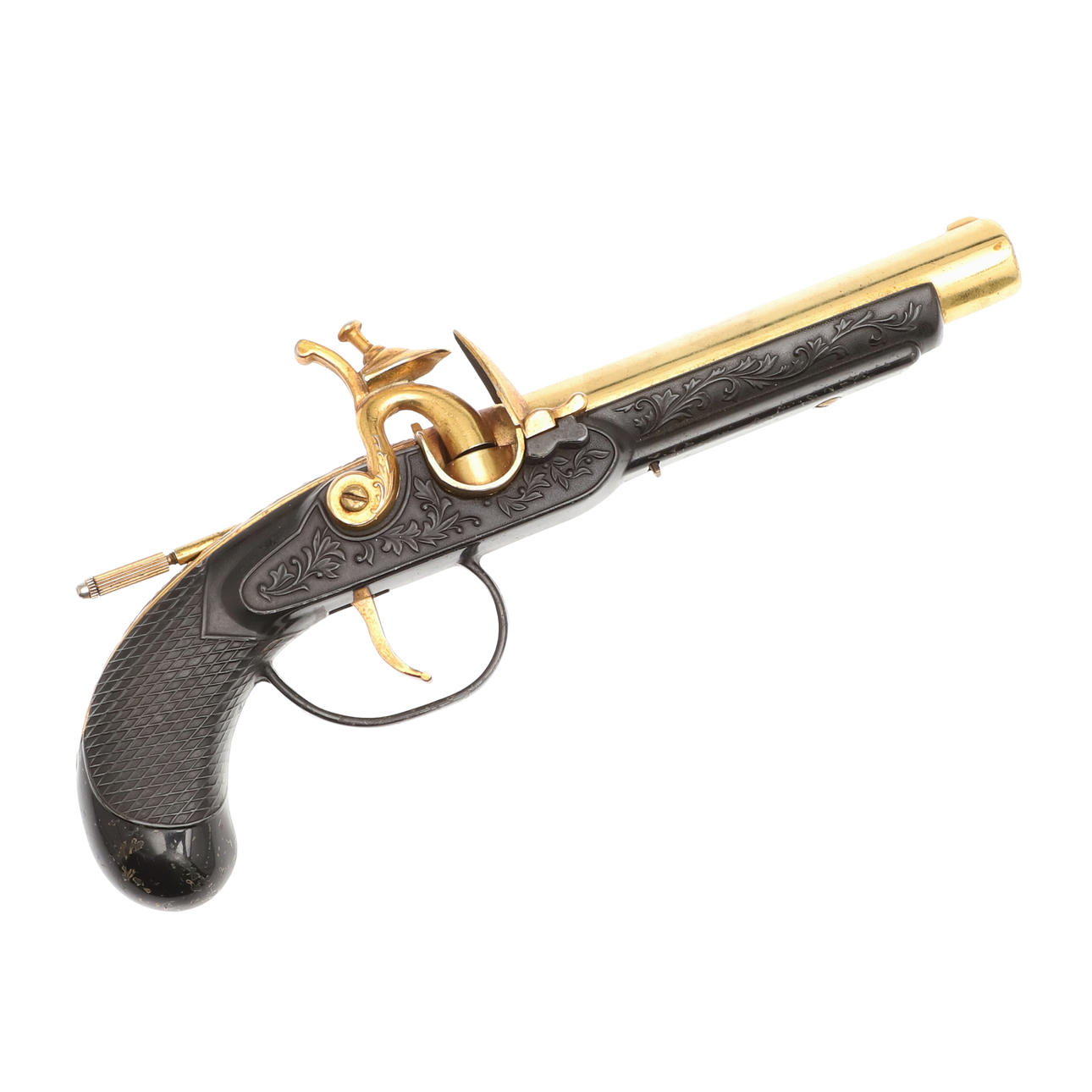 EN NYHETSTÄNDARE I FORM AV EN FLINTLOCK-PISTOL. Övrigt - Övrigt - Auctionet
