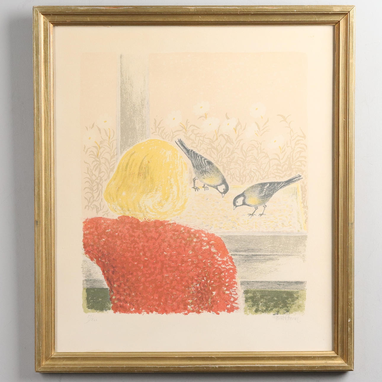 GUSTAV CRONER. COLOR LITHOGRAPHY, No. 51/260, “Talgoxarna”, signed. Art ...