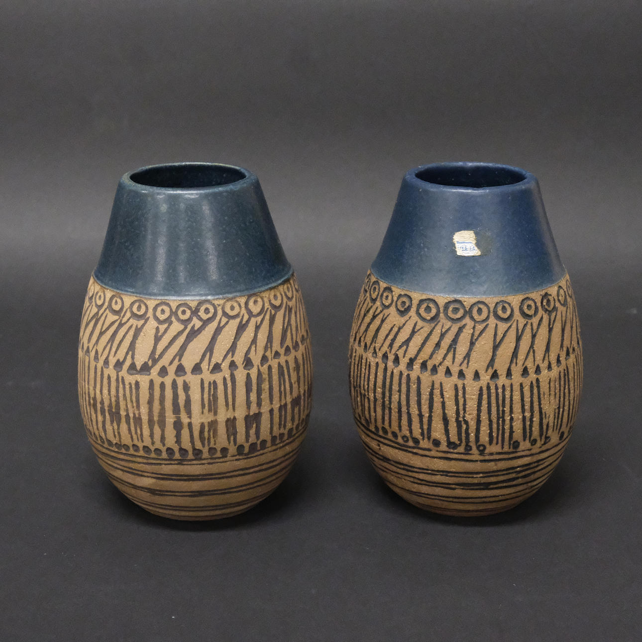 LISA LARSON. VASES, A SIMILAR PAIR, “GRANADA”, GUSTAVSBERG. Asiatica ...