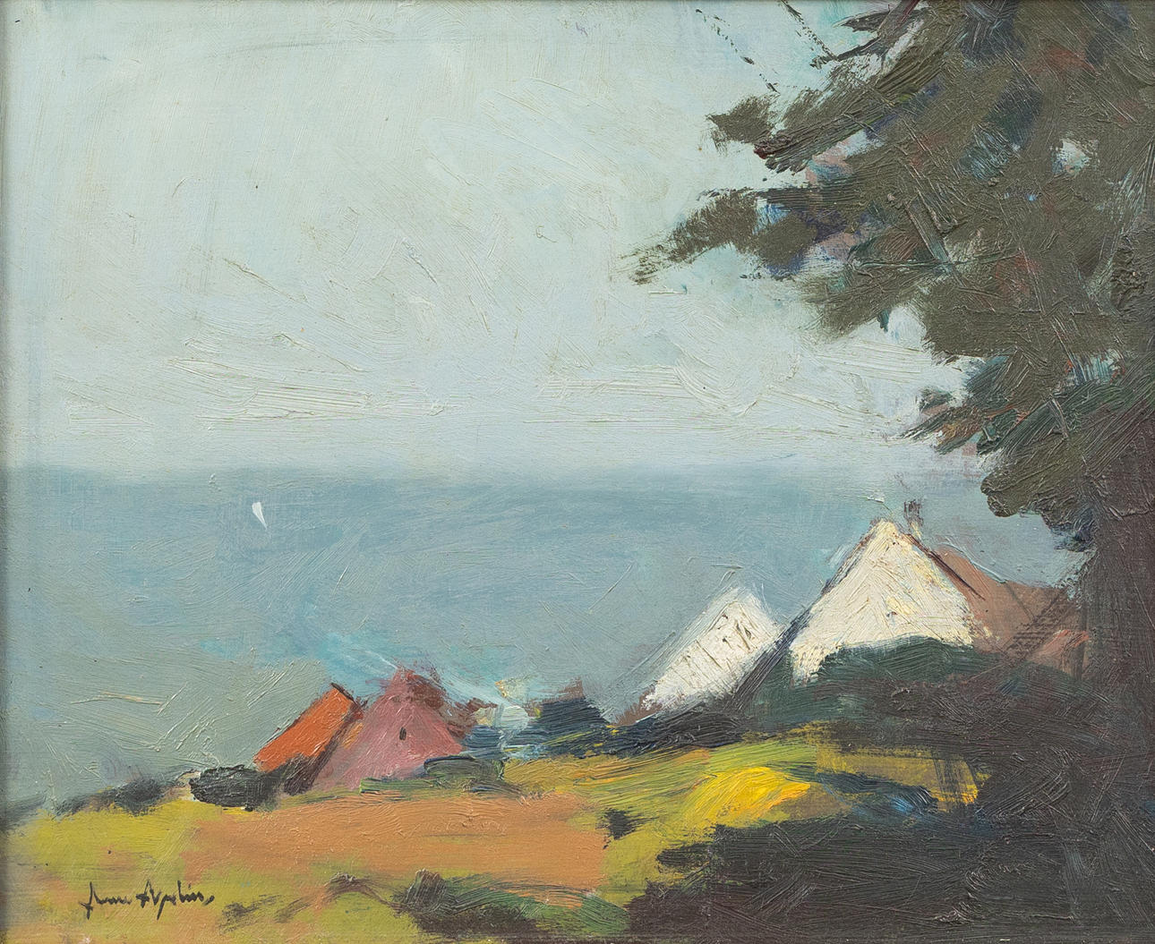 SIGGE WIDEGREN (1914-1975). Christ, oil on panel, signed. Art ...