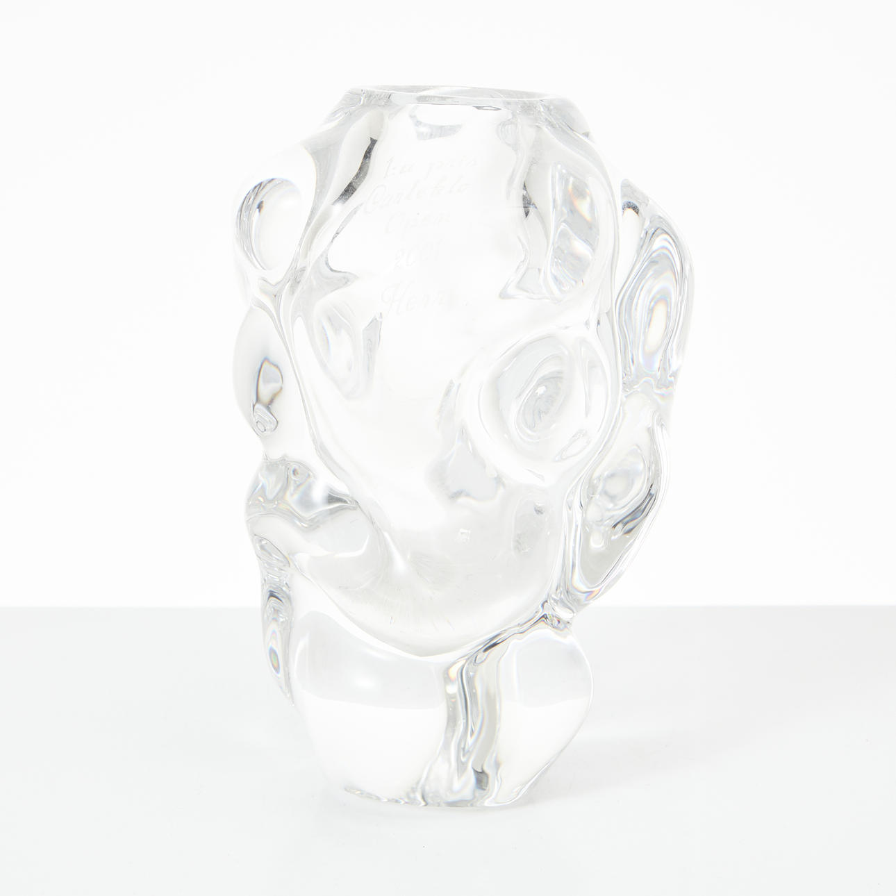 PER SUNDBERG. “Move”, vase, Orrefors, clear glass mass. Glass - Utility ...