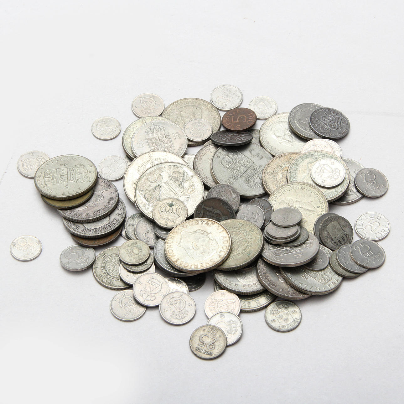 MYNT, delvis silver. Mynt, Medaljer & Frimärken - Mynt & Sedlar - Auctionet