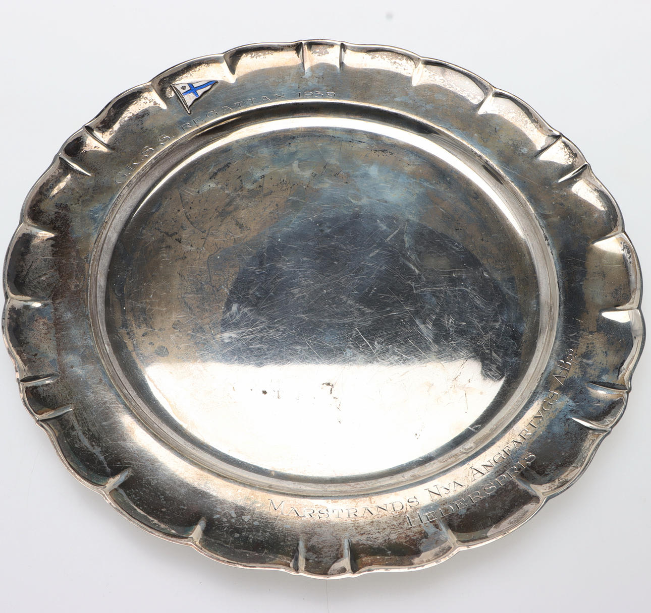 A silver plate/platter, honorary award, CGH, 1930s. Silver & Metals ...