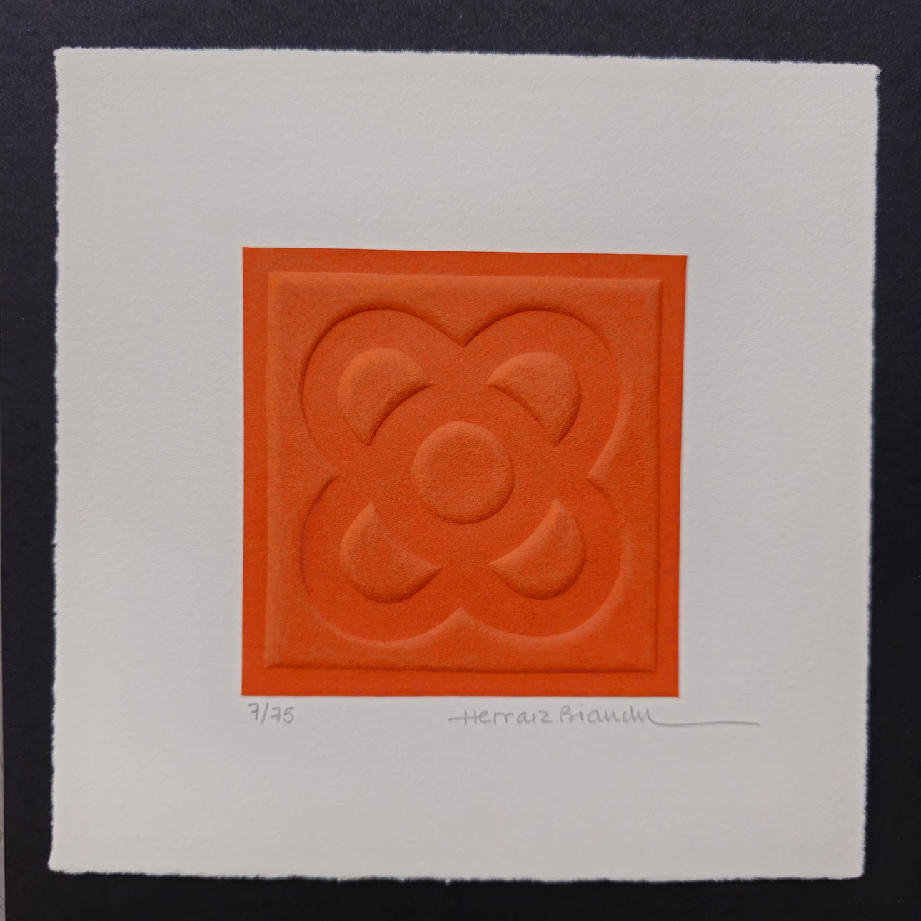 PANOT BARCELONA, FLOR DE BARCELONA OFFICIAL MODEL, ENGRAVED ON LINOLEUM ...