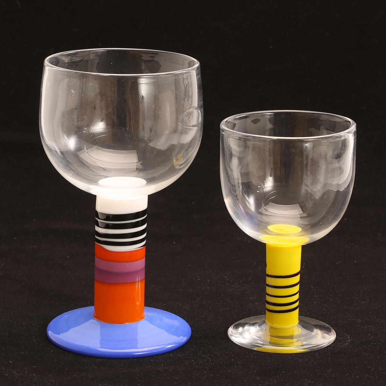 GUNNAR CYRÉN. Glass, 2 pieces, “Popglas”, Orrefors 1967. Glass ...