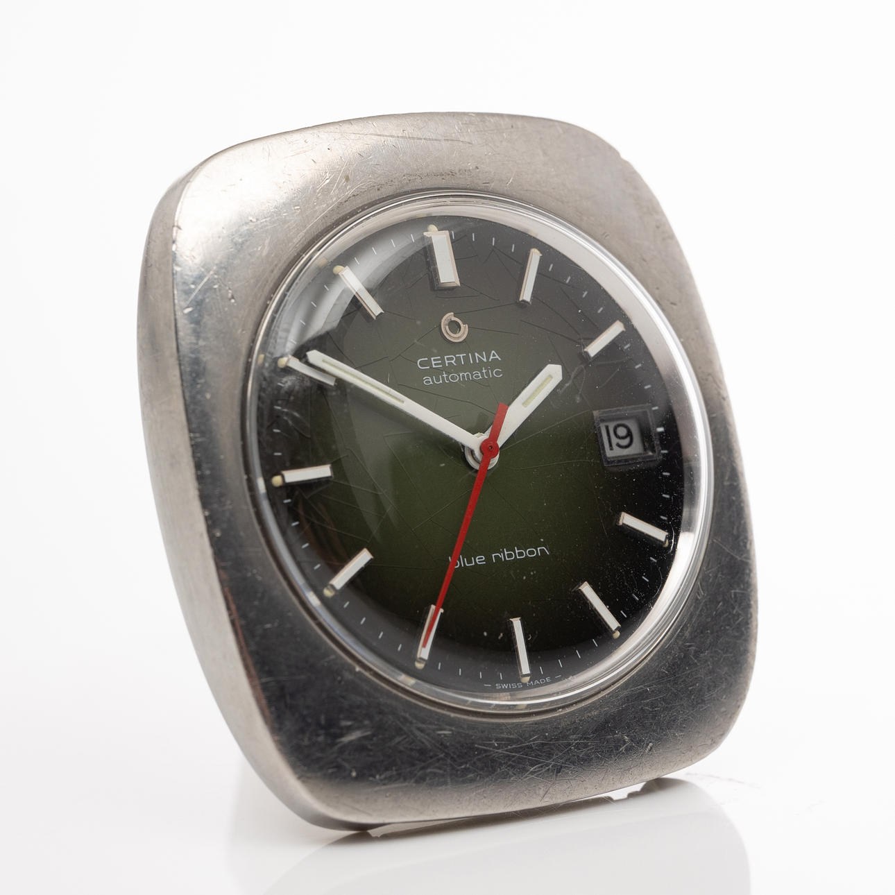 WRISTWATCH, steel, Certina Blue Ribbon 1970s. Clocks & Watches ...