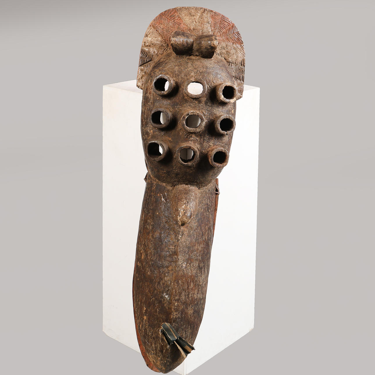 A LARGE GREBO KRU WARRIOR MAOU MASK, LIBERIA. Ethnographica - African ...