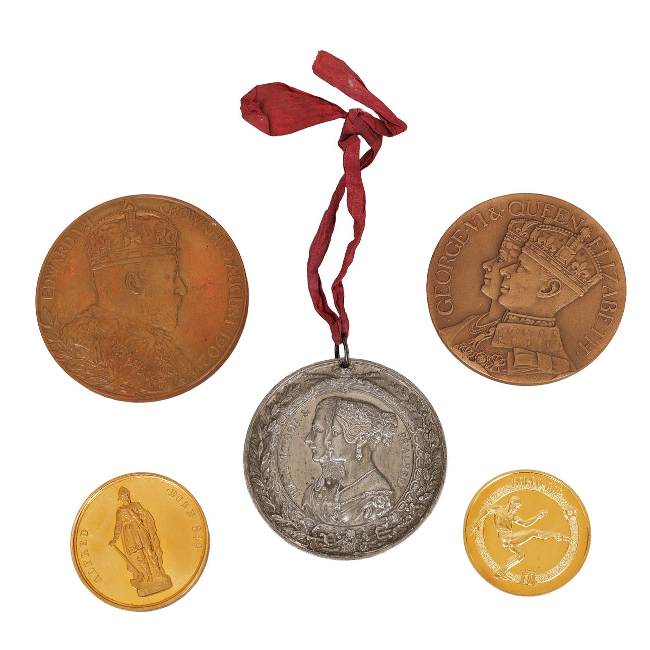 EN SAMLING MYNT OCH MEDALJER (5). Mynt, Medaljer & Frimärken - Mynt ...