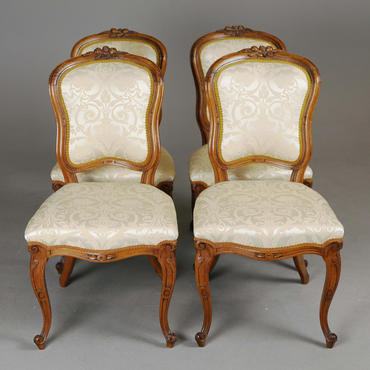 A SET OF FOUR LOUIS XV STYLE SIDE CHAIRS. Furniture - Armchairs ...