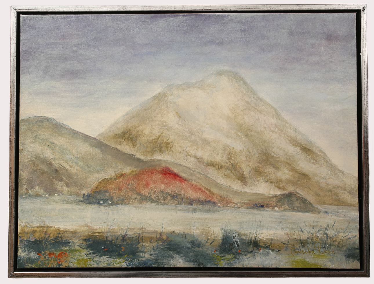 MISCHA ROSIC. Oil on canvas, mountain landscape, signed. Art ...