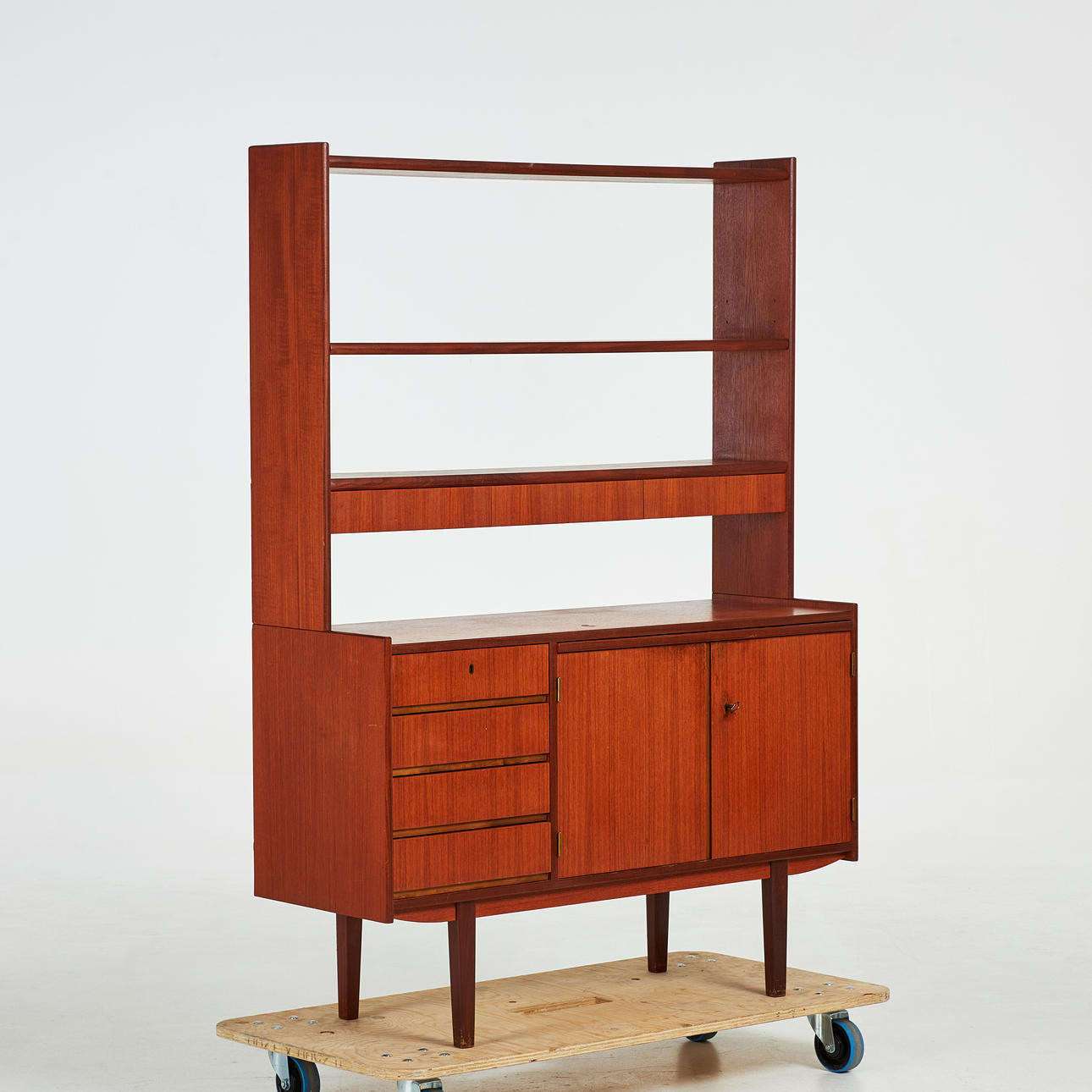 BOOKCASE. 1960s, teak, two-piece. Furniture - Cupboards, Cabinets ...