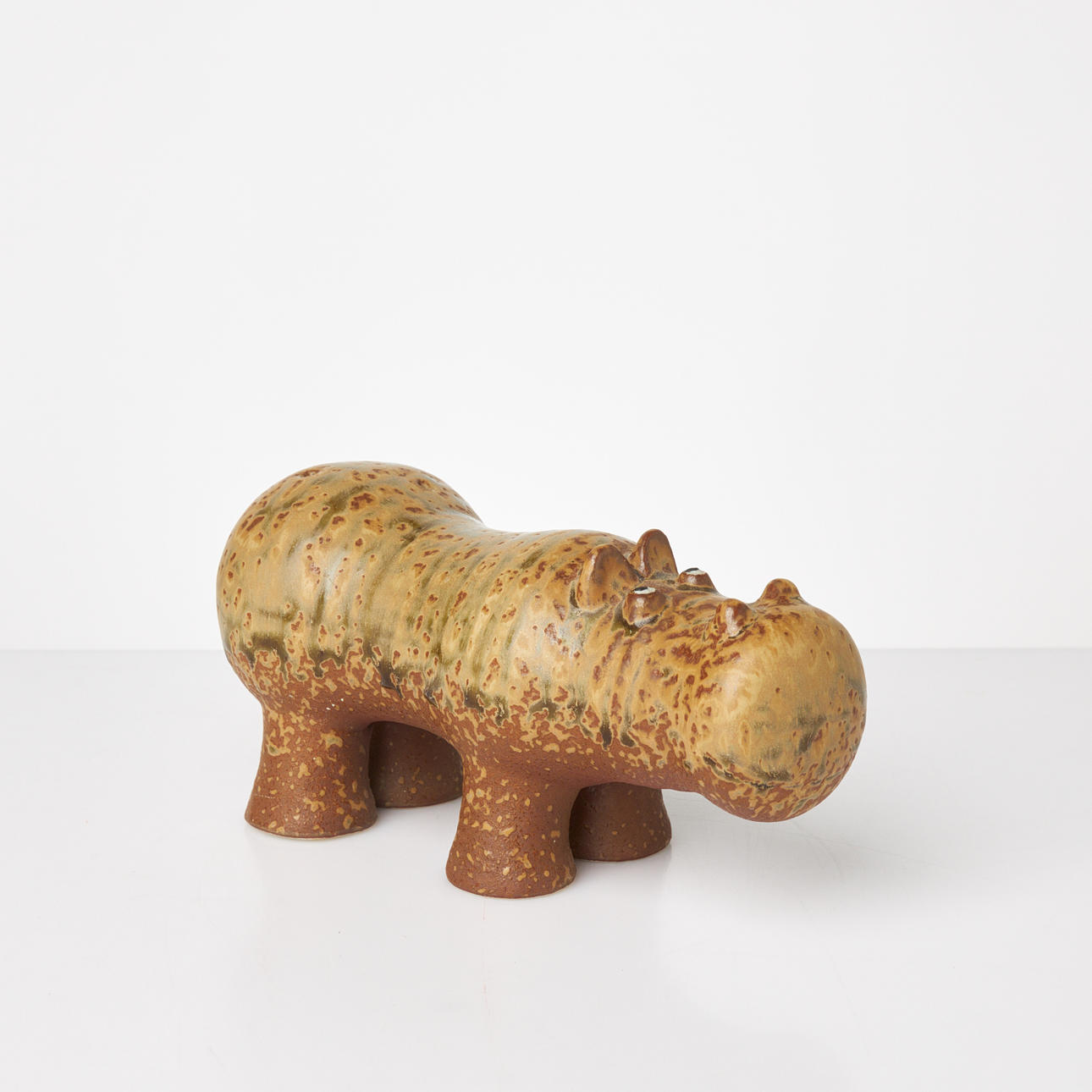 LISA LARSON. „Nilpferd“, glasiertes Steinzeug, aus der Serie „Stora Zoo ...