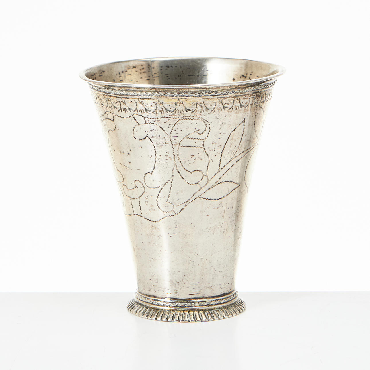 CORNELIUS ZITSKI. (active 1725-1740) A SILVER BEAKER, Stockholm 1728 ...