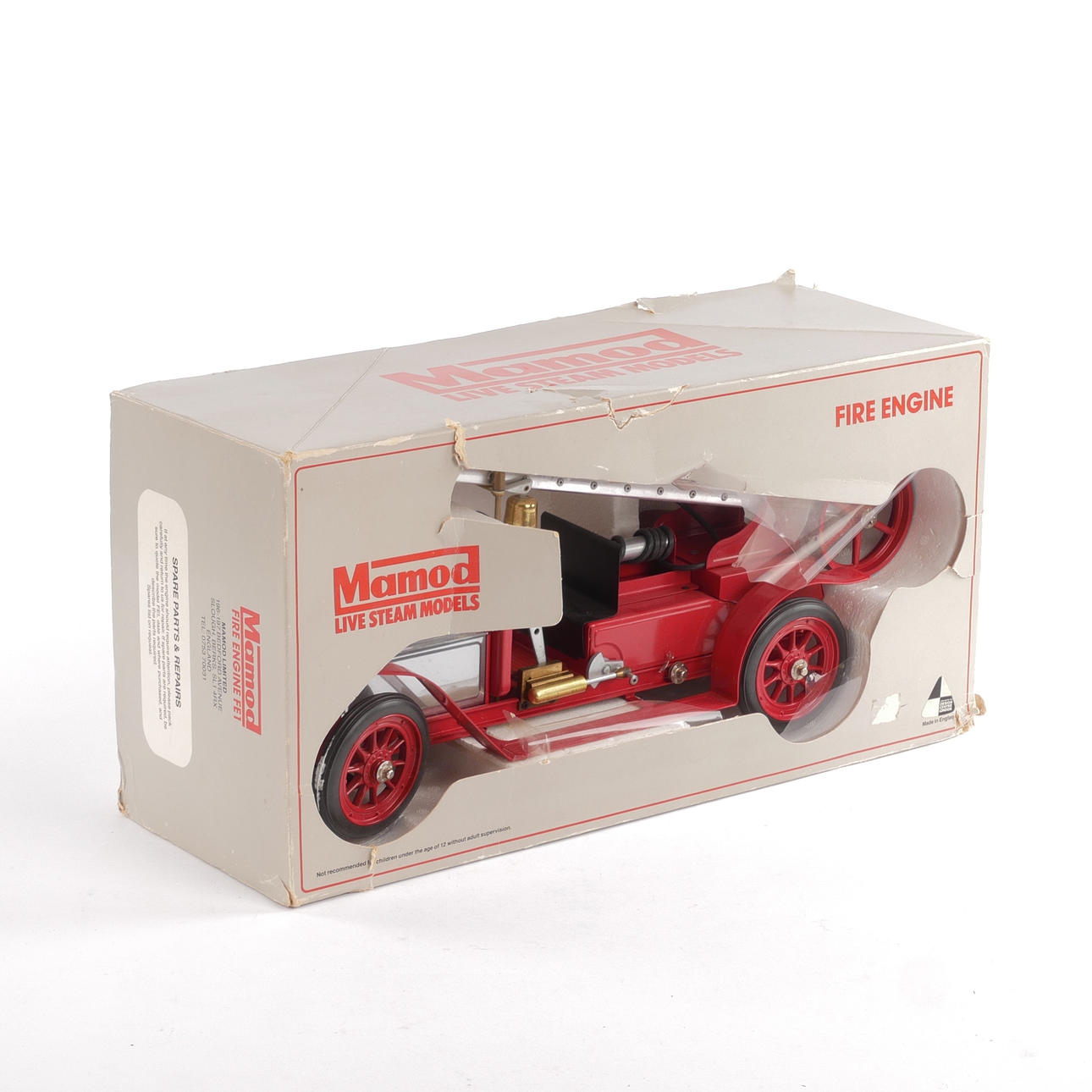 ÅNGMASKIN, i form av brandbil, Mamod Live Steam Fire Engine FE1 ...