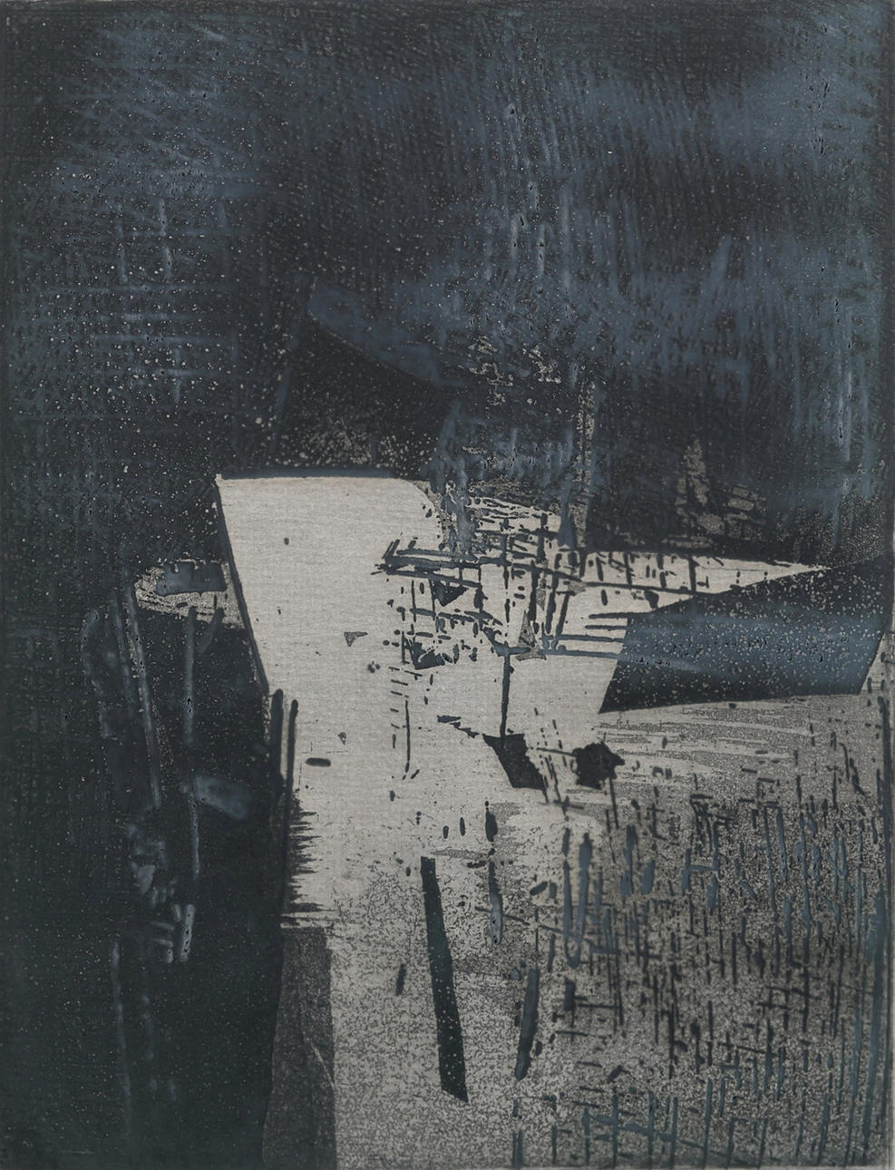 ANDRÉ MARFAING 1925-1987. AKVATINTA-ETSAUS, SIGNEERATTU JA NUMEROITU 23 ...