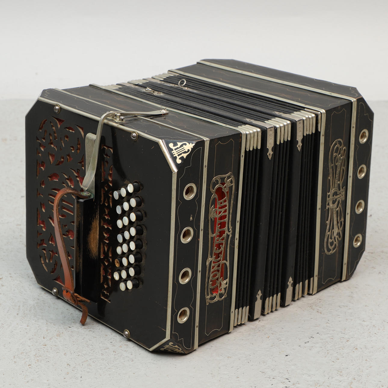 A DURSPEL, a concertina by Paul Burkhardt, Germany, 1940s. Collectables ...