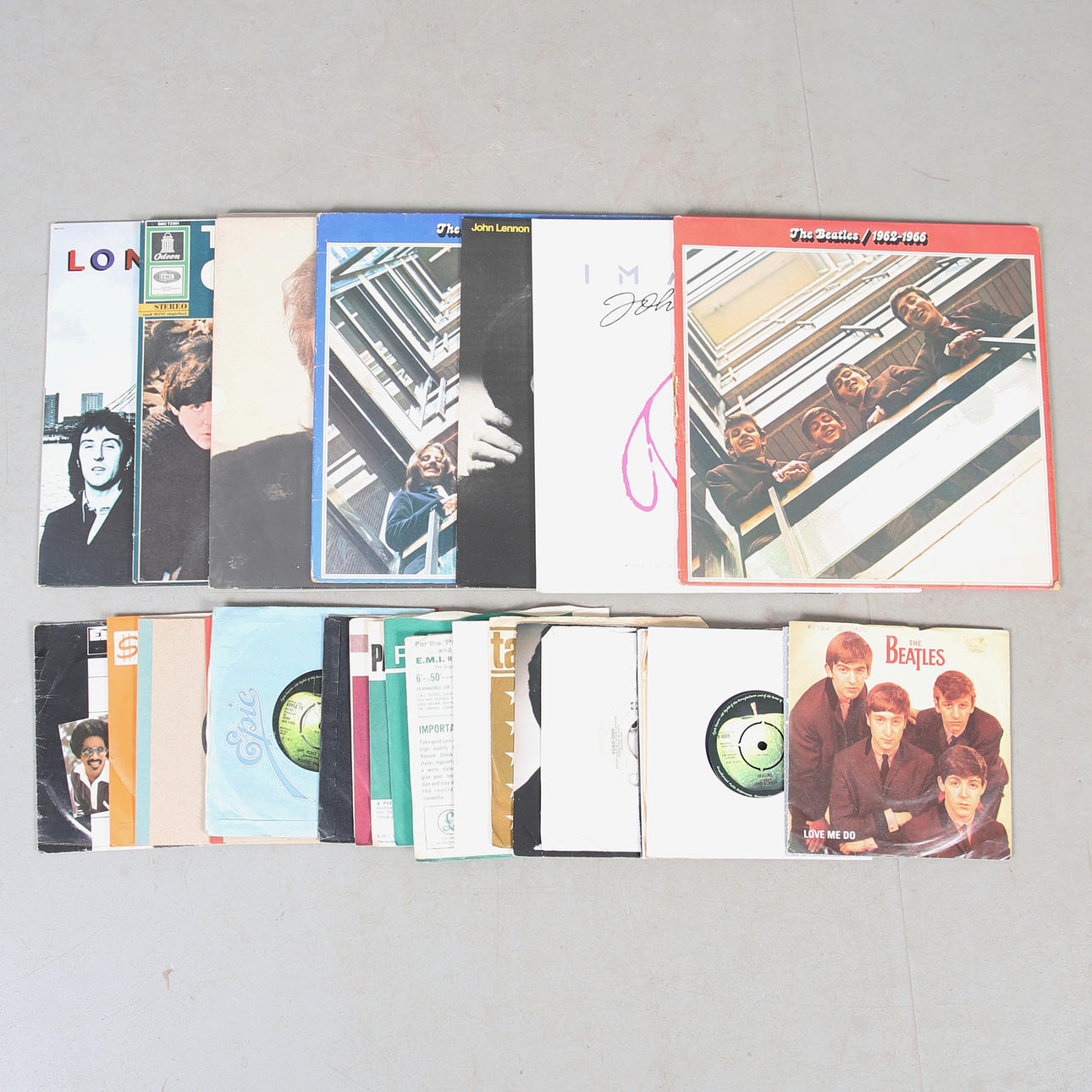 A COLLECTION OF BEATLES AND SOLO VINYL RECORDS. Collectables - Audio ...