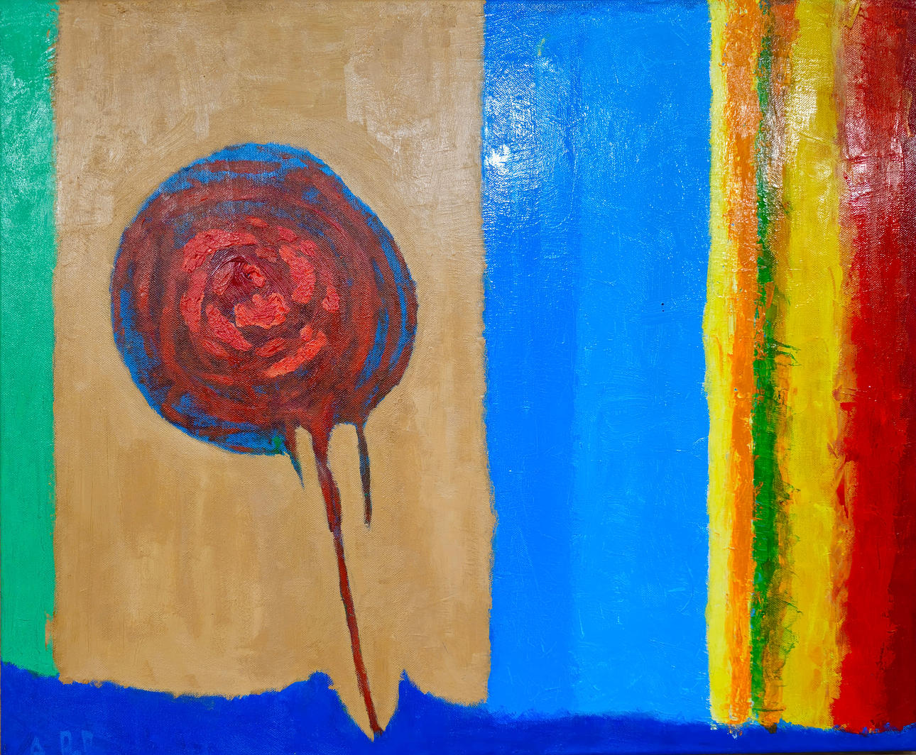 ANTONIO PÉREZ PORTABELLA. OLJA PÅ DUK ”LIVETS RÖDA BLOMMA” 1996. Konst ...