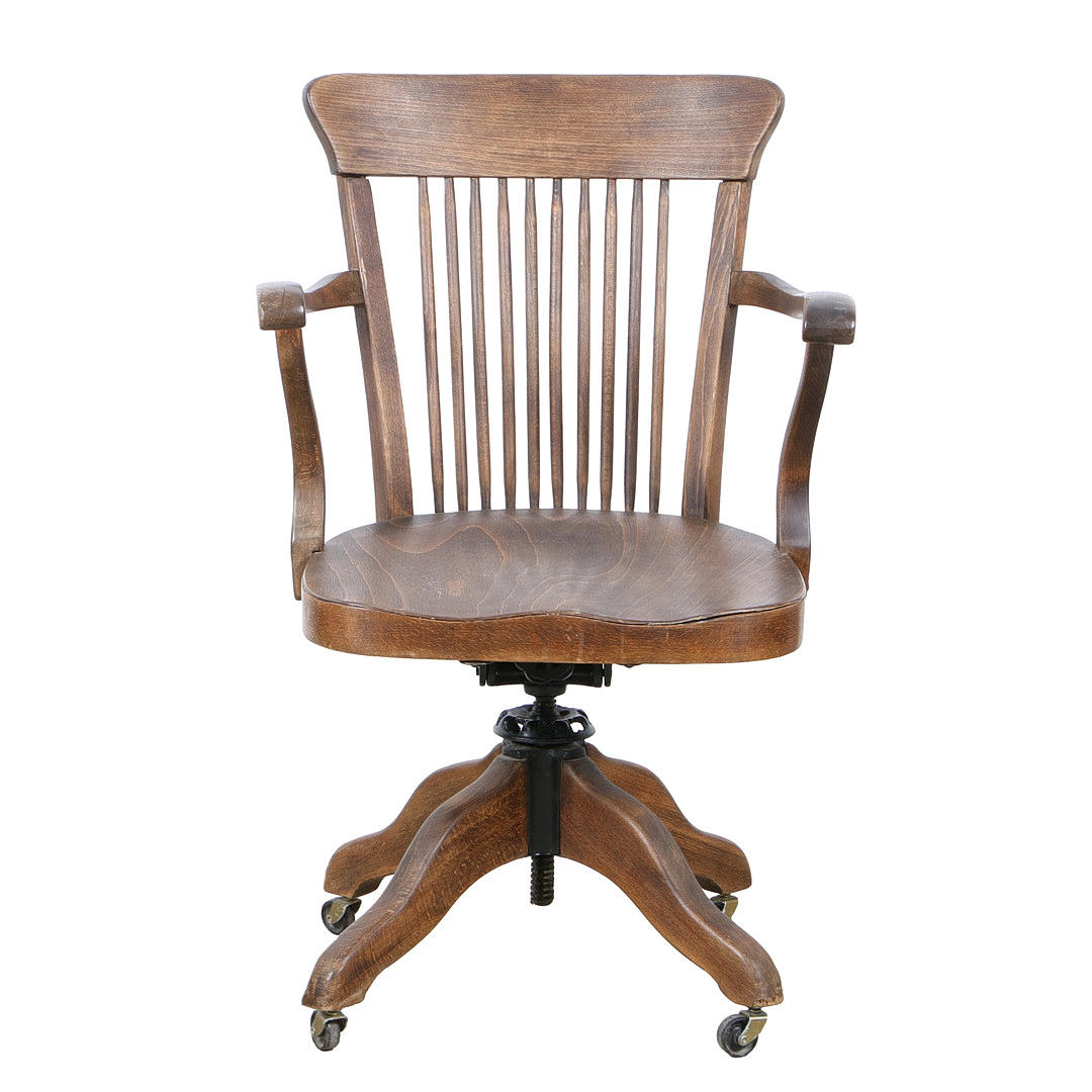 J & J KOHN, TIDIG BÖJTRÄ, SVÄNGBAR SKRIVBORDSSTOL FÖR MUNDUS, C.1890 ...