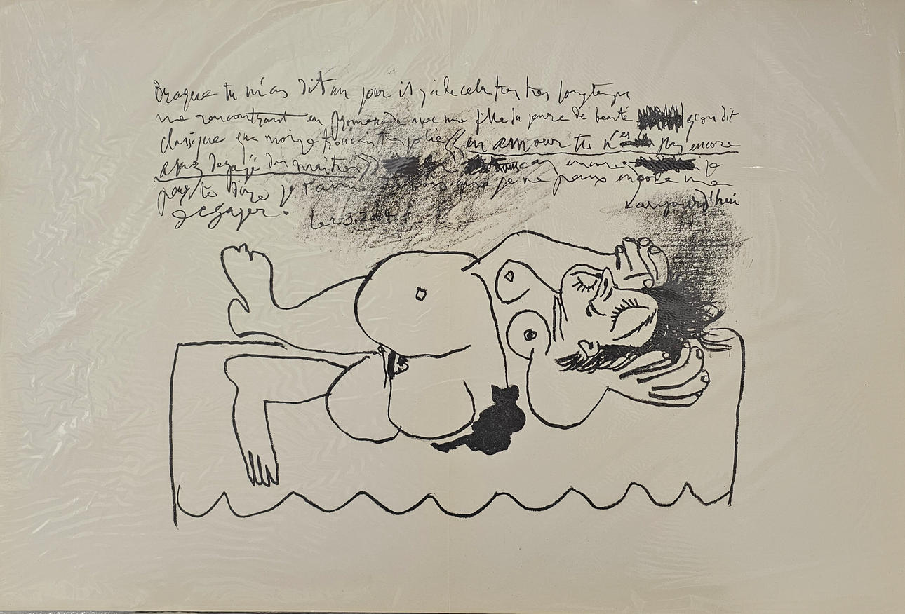 PABLO PICASSO. SEGÚN. Hommage a George Braque. Dierrère le Miroir ...