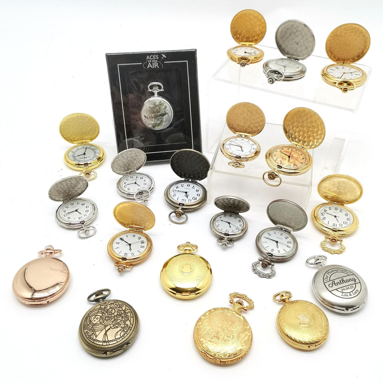 20 X QUARTZ POCKET WATCHES. Clocks & Watches - Pocket & Stop Watches ...