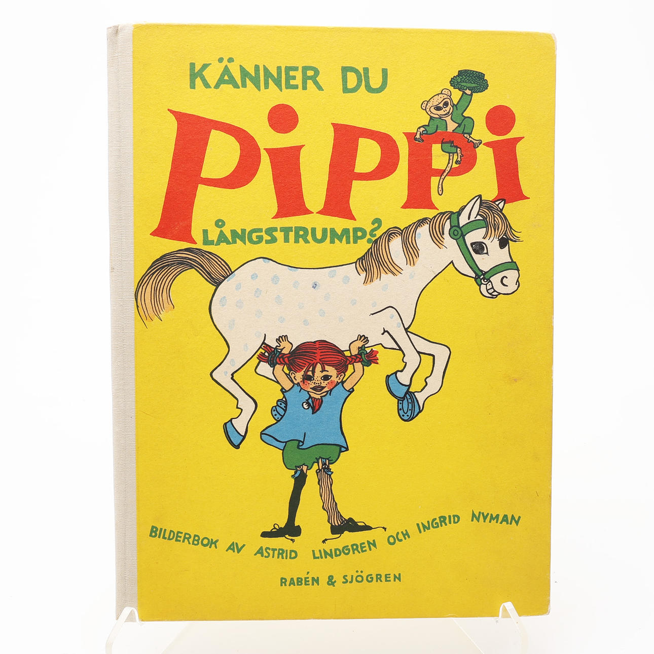BARNBOK. ASTRID LINDGRENS OCH INGRID NYMANS KÄNNER DU PIPPI LÅNGSTRUMP ...