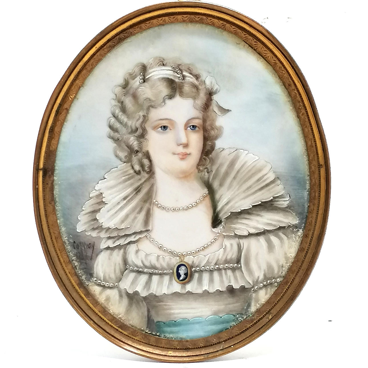 RICHARD COSWAY MINIATURE PAINTING. Art - Paintings - Auctionet