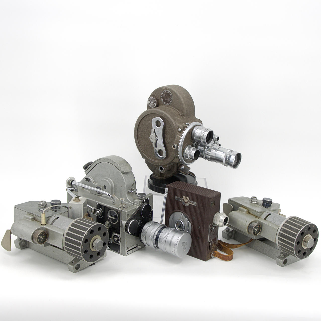 FILMKAMEROR, 3 st, Bell & Howell 70DR, Pathé Webo 16 mm och Pathé ...