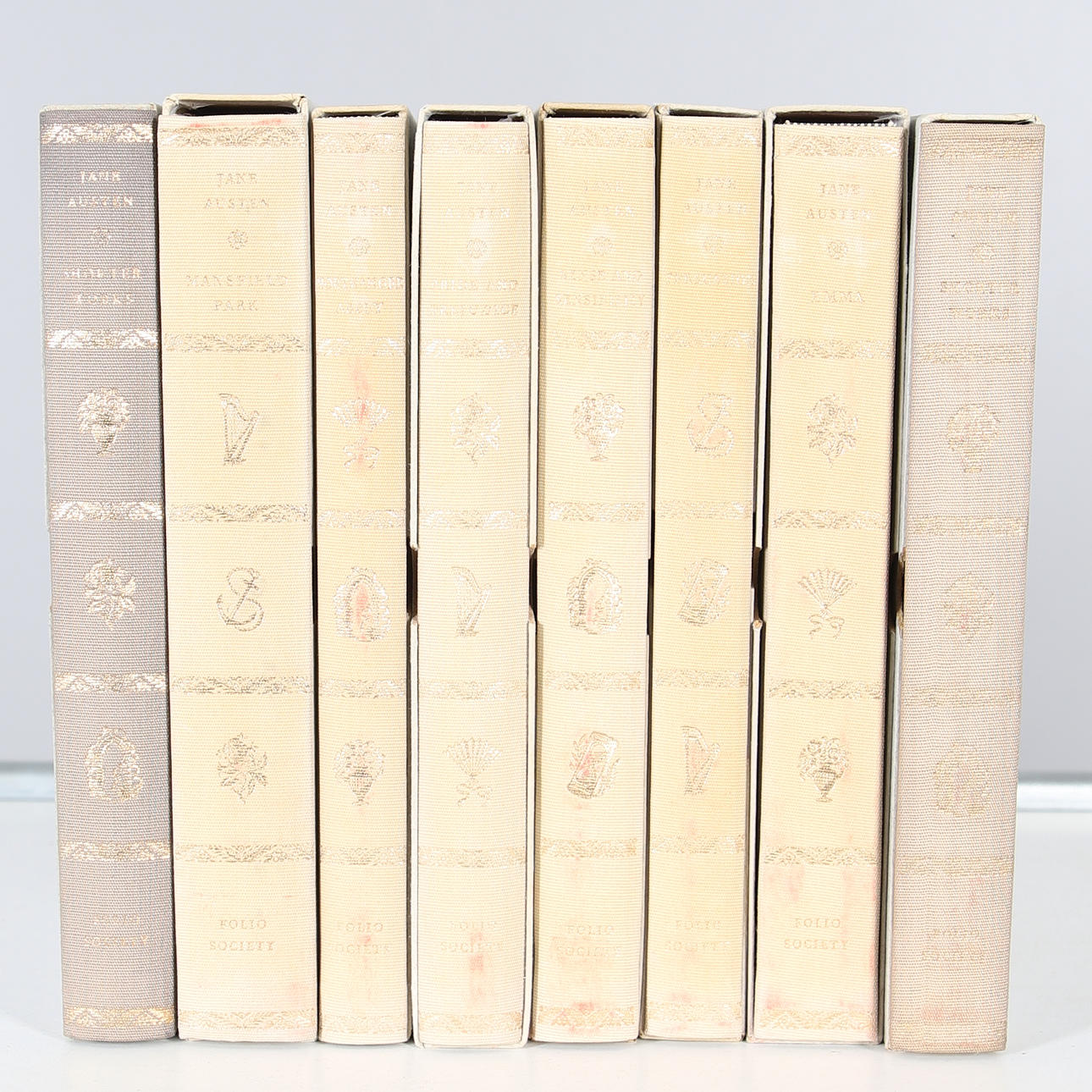 JANE AUSTEN. Die Werke, 8 Bände, 1964-66. Bücher, Landkarten ...
