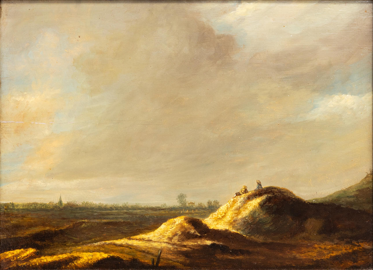 NACHFOLGE JAN JOZEFSZ. VAN GOYEN (1596-1656). Dune landscape with two ...