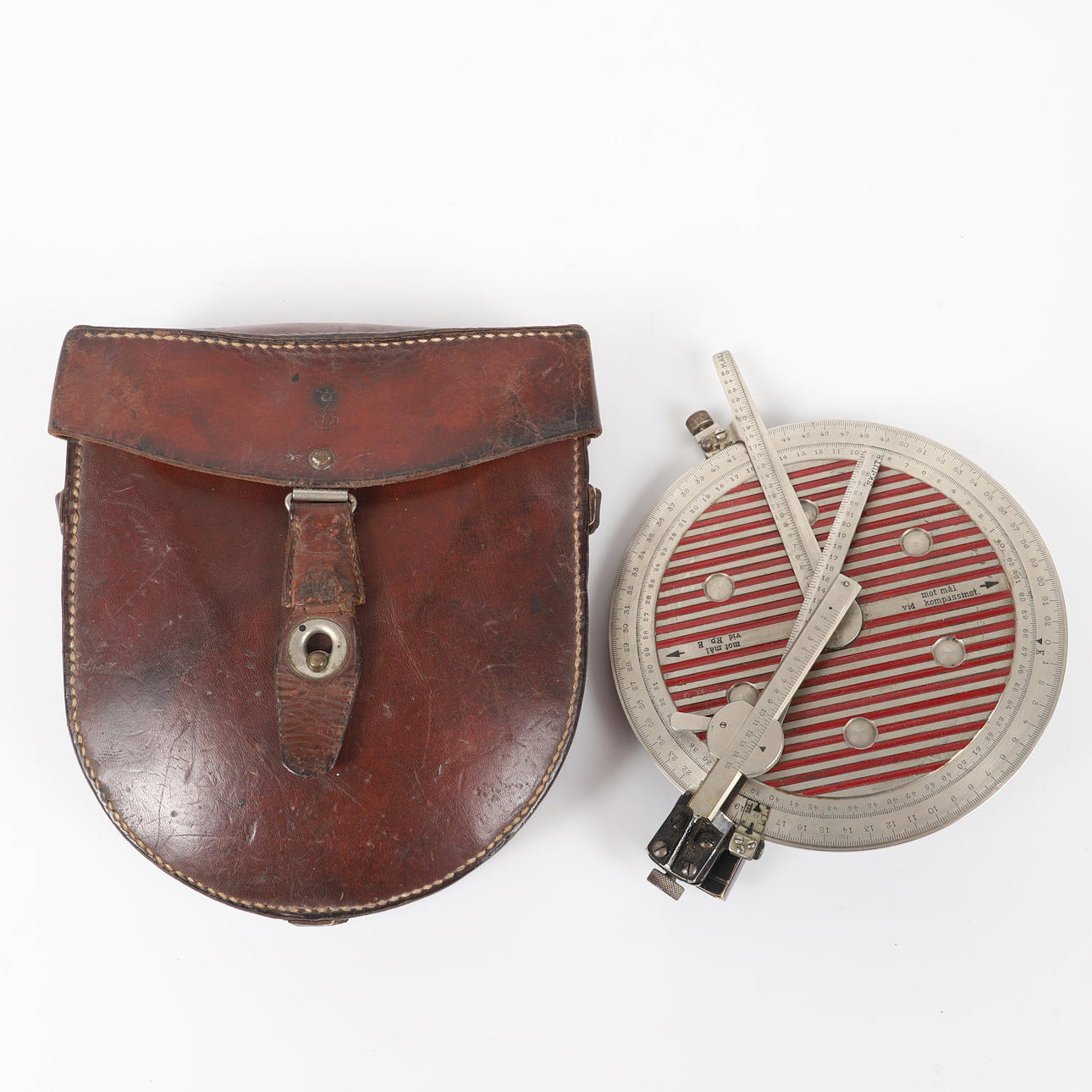 MEASURING TRIANGLE/DIRECTIONAL DISC with bag, M/29, Fr. J. The Mountain ...