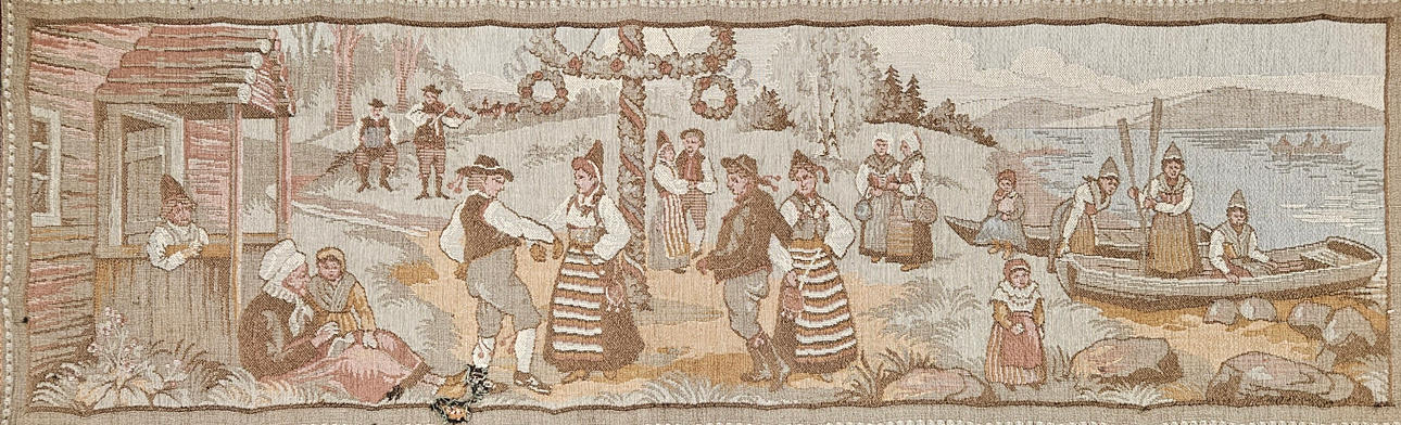 BONAD, midsommarmotiv, 1900-tal. Mattor & Textil - Textil - Auctionet