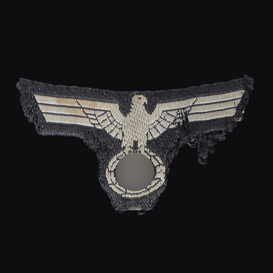 WW2 GERMAN SIDE CAP EAGLE FOR PANZER TROOPS. Weapons & Militaria ...