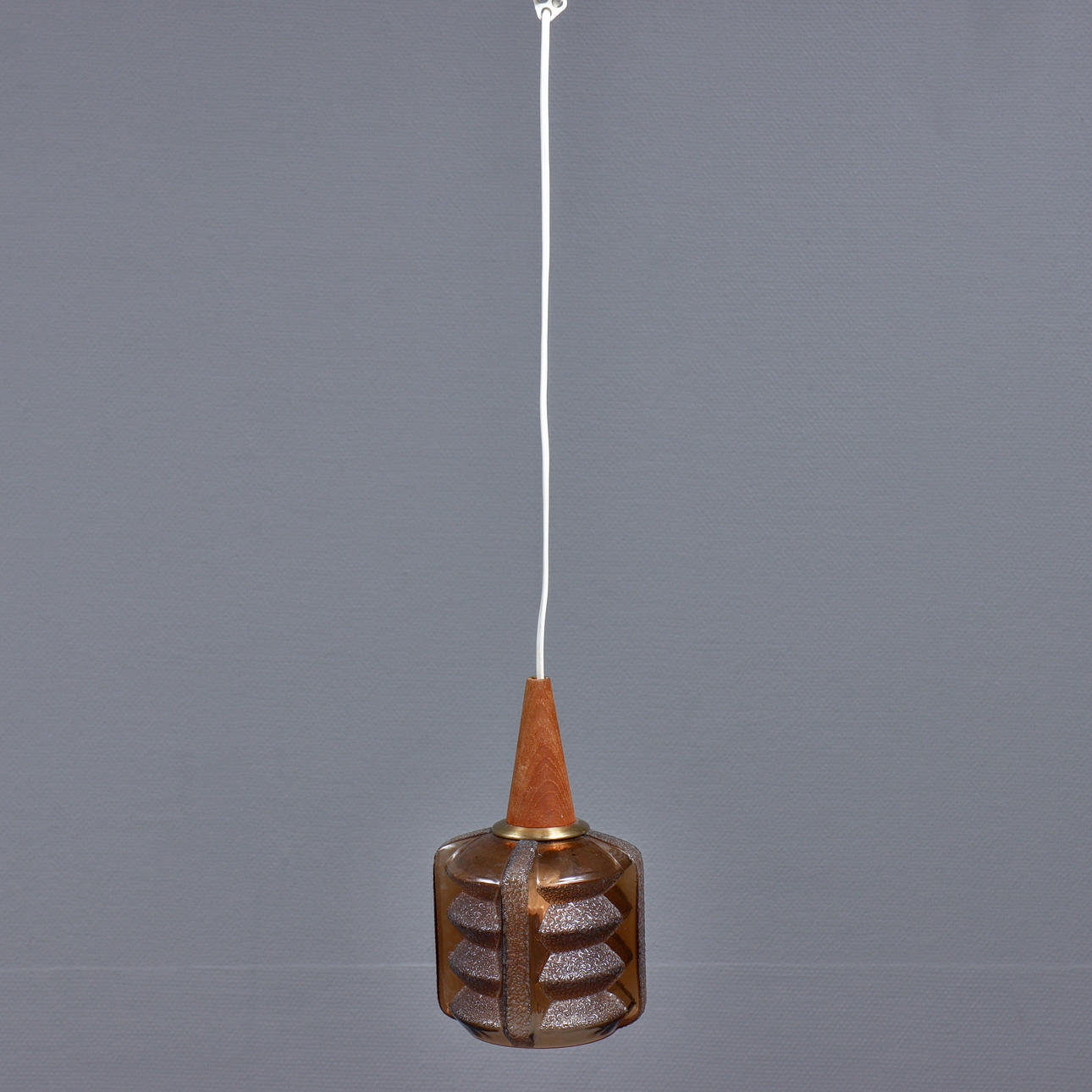 HALL-LAMPA, BRUNTONIGT GLAS SAMT TEAK. Belysning & Lampor - Taklampor ...