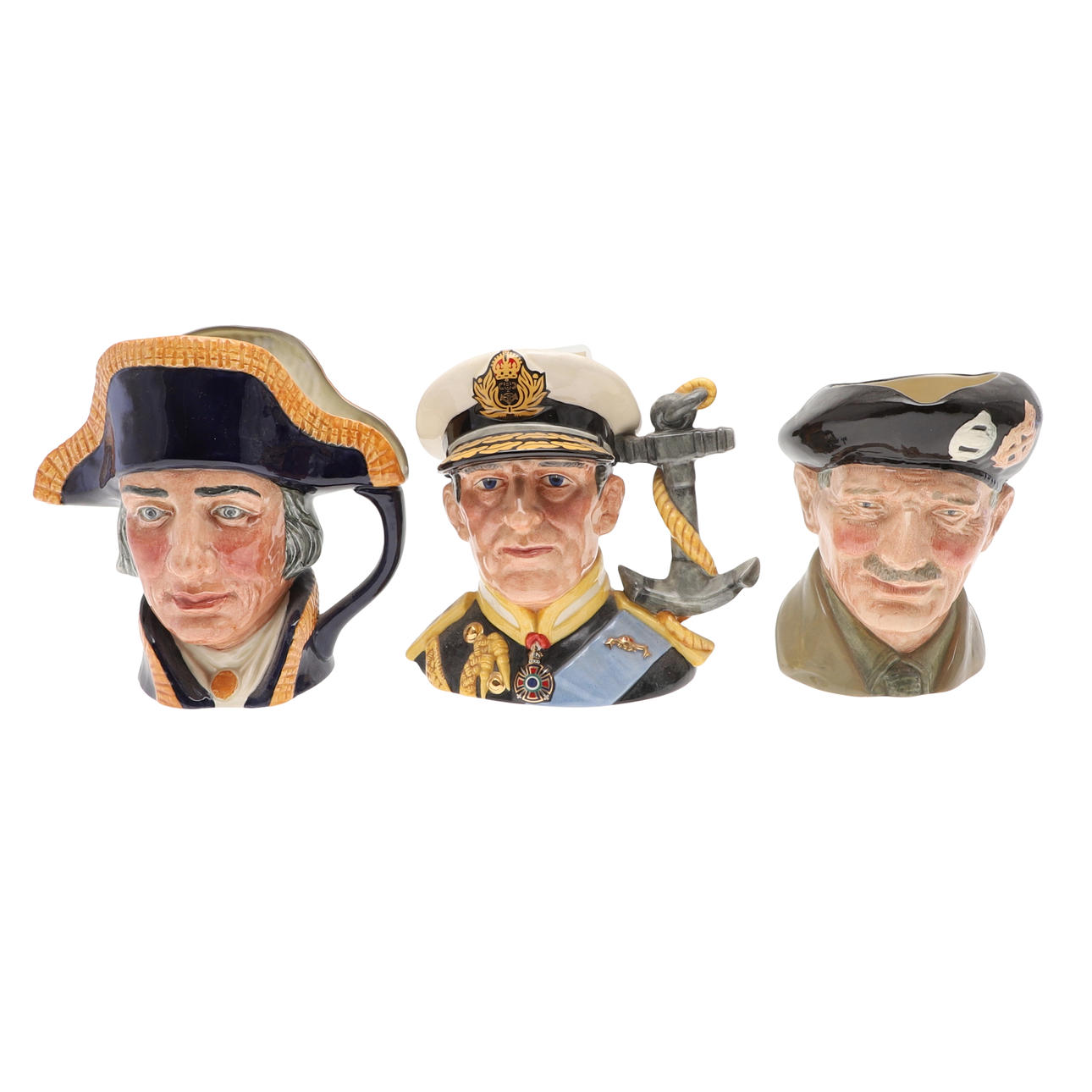 ROYAL DOULTON TOBY JUGS - INCLUDING EARL MOUNTBATTEN & NELSON. Ceramics ...