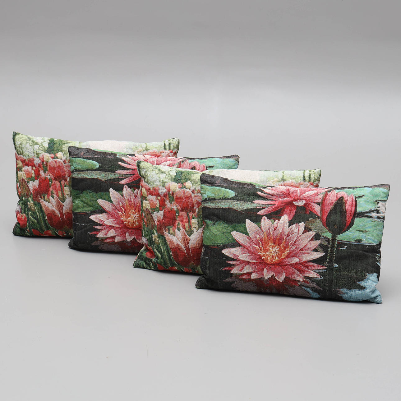 PRYDNADSKUDDAR, 4 st, samtida. Mattor & Textil - Textil - Auctionet