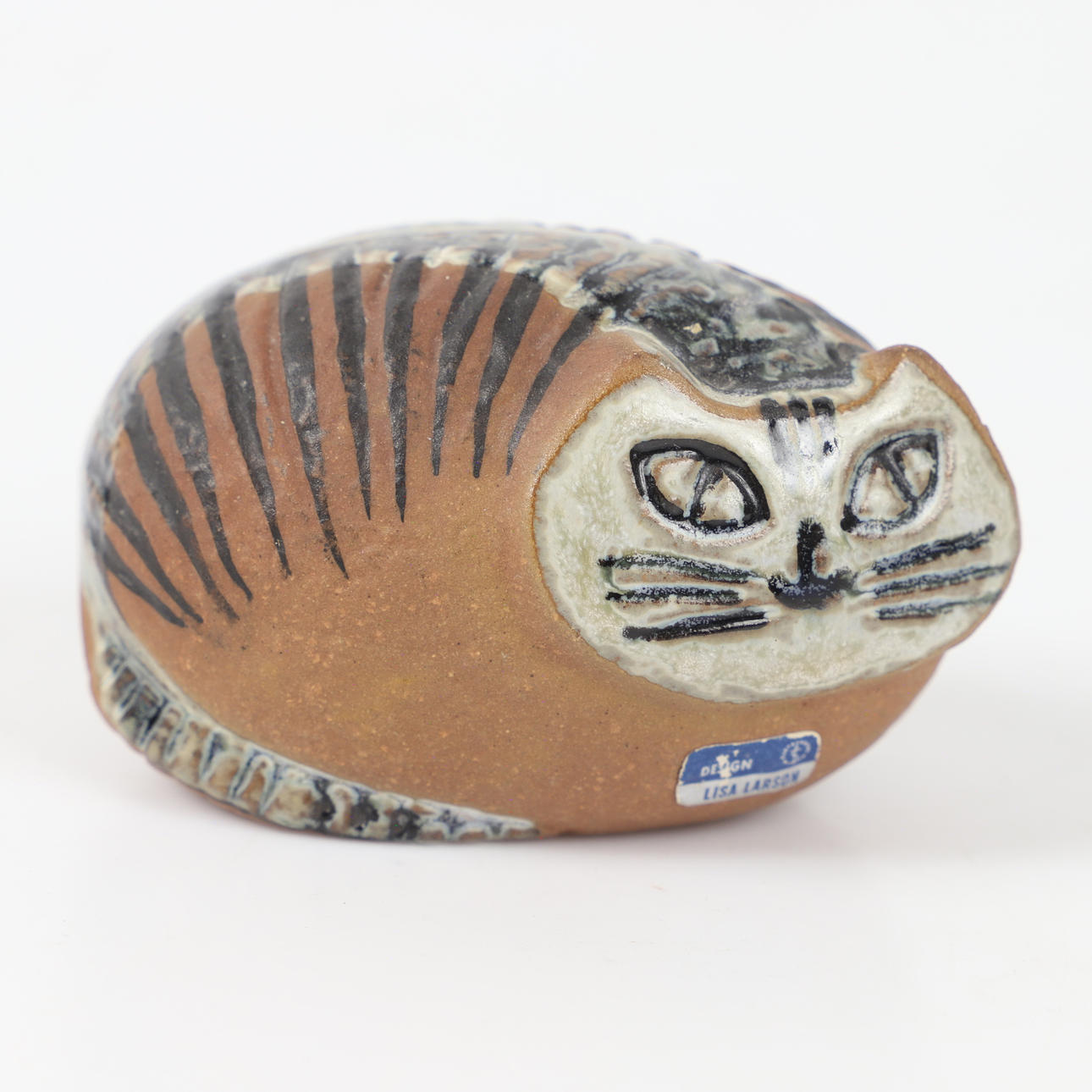 LISA LARSON. Figurin, "Katt" ur serien Lilla Zoo, stengods, Gustavsberg ...