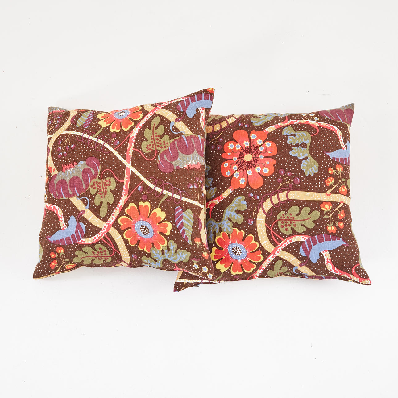 JOSEF FRANK. Pillows, 2 pieces, textile, “Mirakel”, Firma Svenskt tenn ...