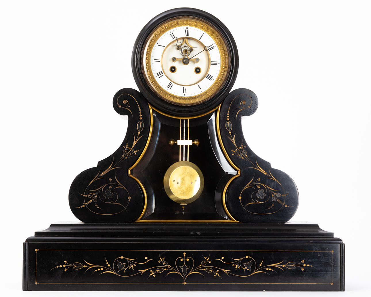 Large fireplace clock, France, 2. 1st half of the 19th century. Clocks ...