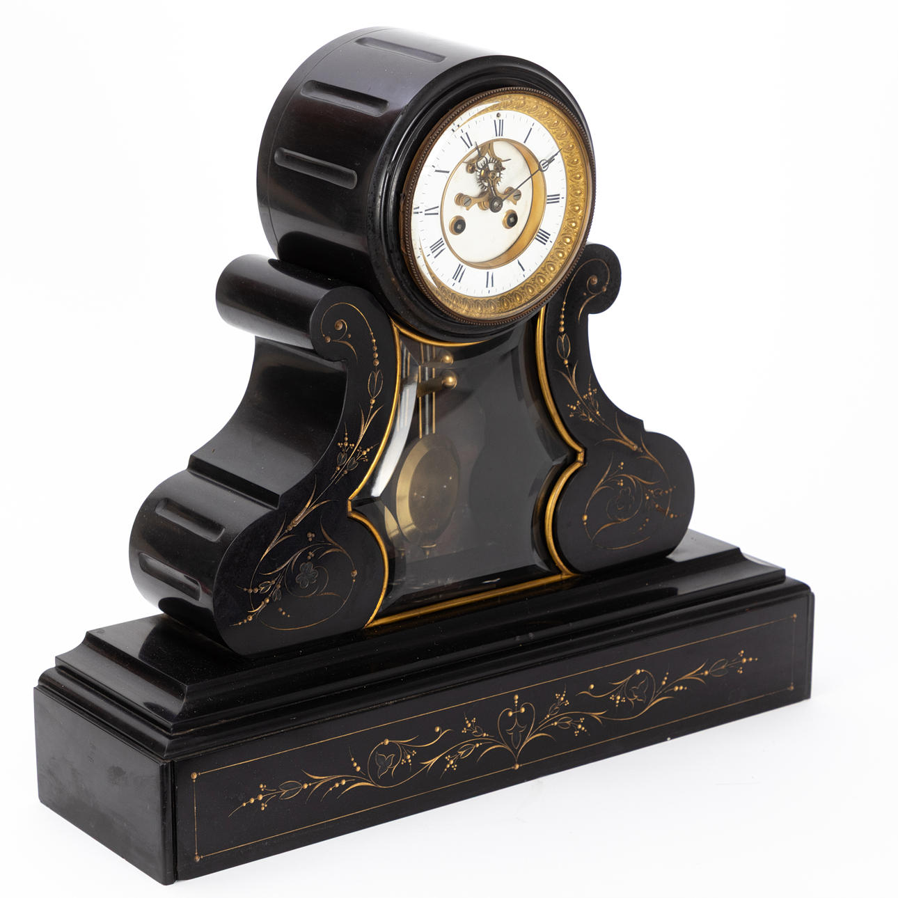 Large fireplace clock, France, 2. 1st half of the 19th century. Clocks ...
