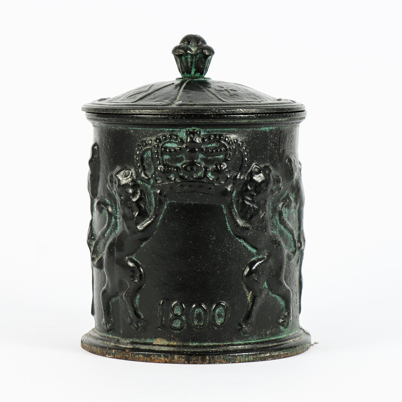 A 20th-century cast iron tobacco jar. Silver & Metals - Other metals ...